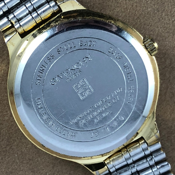 Givenchy | Accessories | Vintage Givenchy Paris Blue Dial 8k Gp Gold ...